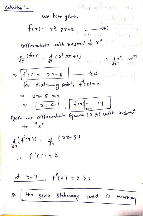 [solved] find and classify all the stationary points of the function