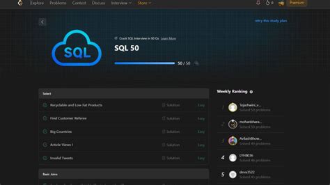 sql leetcode datascience continuouslearning mysql swasthik mohanty