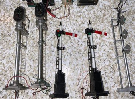 Ho Scale Railroad Semaphore Signal Traffic Block Lights For Layouts