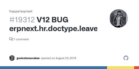 V12 BUG Erpnext Hr Doctype Leave Ledger Entry Leave Ledger Entry