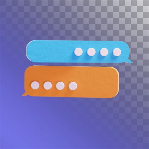 Premium Psd Chat Text Bubble 3d Illustration