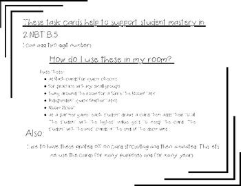 Two Digit Plus Two Digit Addition With Regrouping Task Cards By TeachWifeMum