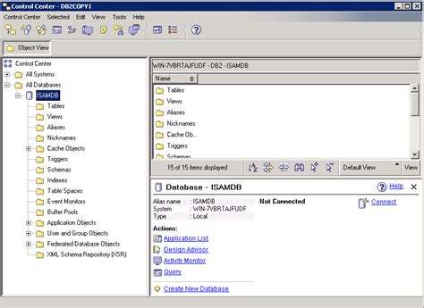 information systems security creating db2 database
