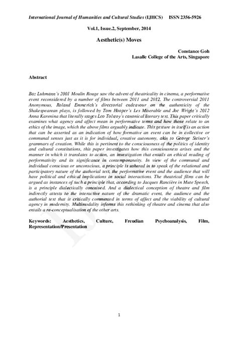 Pdf Aesthetics Moves By Constance Goh