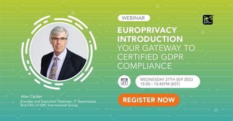 Europrivacy Webinar Gdpr It Governance Ltd