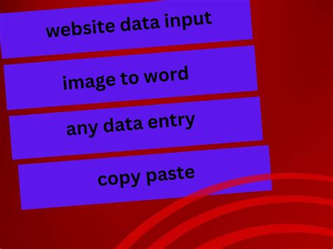 Fast Data Entry Copy Paste Job Manual Typing Word Or Excel In Snap Upwork