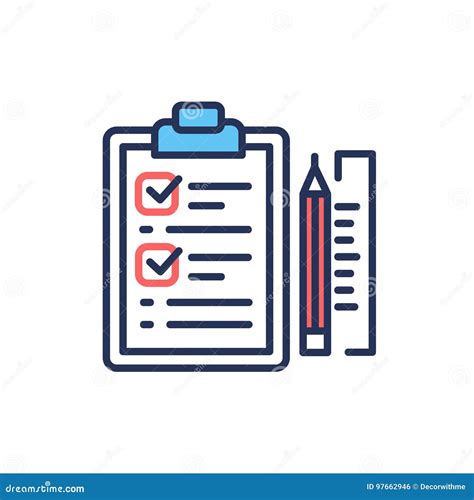 Project Briefing Modern Vector Line Design Icon Stock Vector