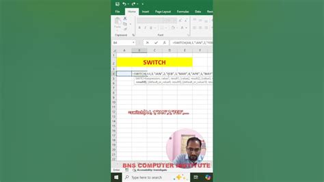 Switch Function In Microsoft Office Excel Sheetmsoffice Excel Exceltips Msoffice Microexcel