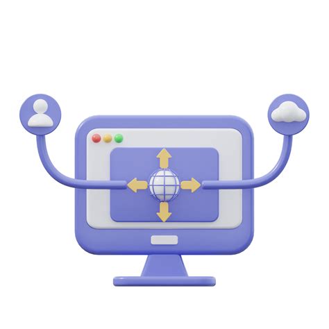 3d Network Illustration 21187492 Png