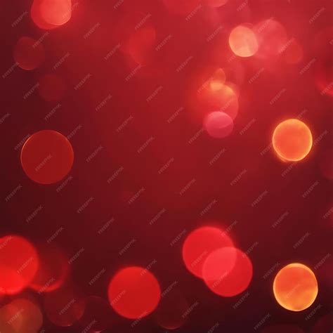 Premium Photo Red Color Bokeh Abstract Background