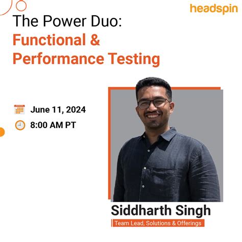 Headspin On Linkedin Are You Attending Our Upcoming Webinar ‘the Power Duo Functional