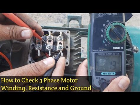 How To Check 3 Phase Motor With Multimeter How To Check Winding Of