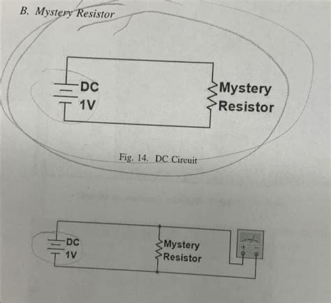 Solved B Mystery Resistor DC V ¹ DC V Fig DC Chegg com