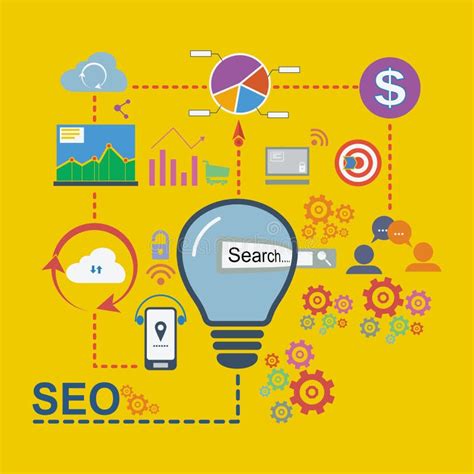 Flat Design Icons Set Of Analytics Search Information And Website Seo Optimization Vector