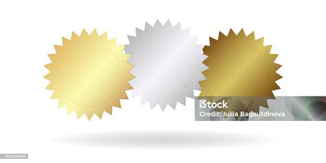 금색 은색 구리로 된 별 3개 배지 세트 벡터 일러스트 레이 션입니다 고급에 대한 스톡 벡터 아트 및 기타 이미지 고급 공란 구리 Istock