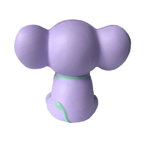 2 개 어린이 어린이 느린 리바운드 귀여운 만화 코끼리 감압 장난감 장난감 보라색