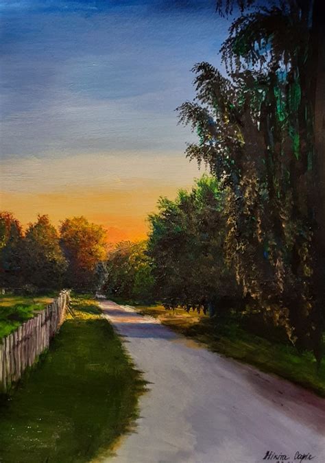 Вечер картина на Мольберт