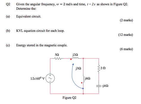 Solved Q Given The Angular Frequency W Rad S And Time Chegg