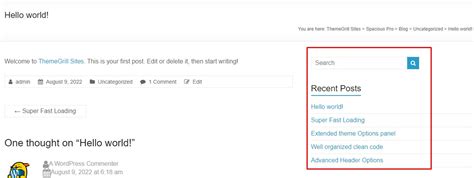 Edit Imported Demo Site Spacious Documentation
