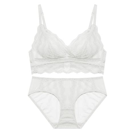 Lace Sexy Bra And Panty Set Wire Free Bra Set Intimate Underwear Women
