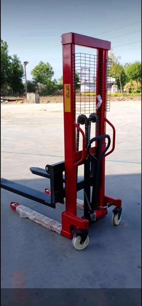 Mild Steel Manual Fork Stacker For Material Handling At Rs 42000piece
