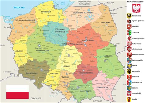 Mata Ochronna Na Biurko Mapa Polski Województwa 5905711788993 • Cena