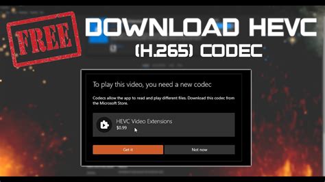 HEVC Video Codec Pack Download And Install On Windows OFF