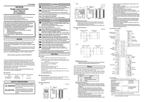 SDC35 36 Single Loop Controller User S Manual Manualzz