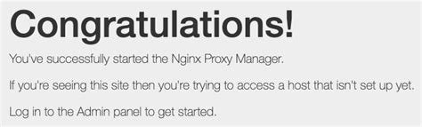 Expected Behavior Accessing Secure Rnginxproxymanager