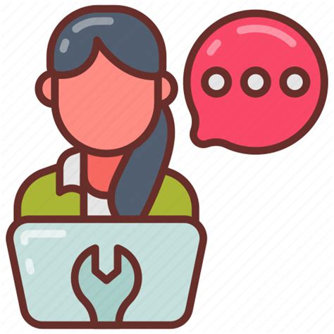 Technical Support Women Engineer It Expert Girl Icon Download On Iconfinder