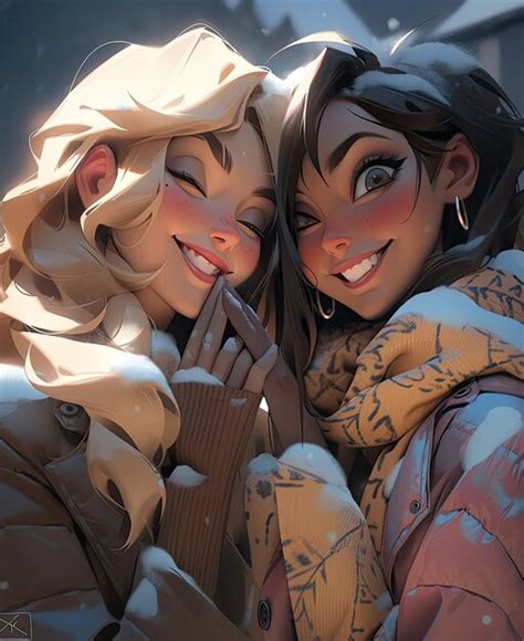 Premium Ai Image Girl Couple In Love And Happy