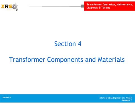 Power Transformers Transformer Components And Materials PPT Slide Deck