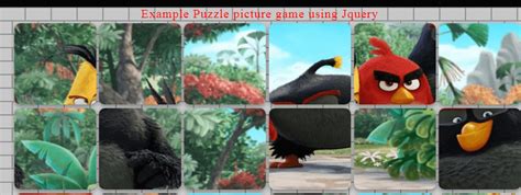 Picture Puzzle Game Using Jquery Tpoint Tech