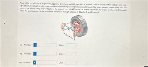Solved A Pair Of Forces With Equal Magnitudes Opposite