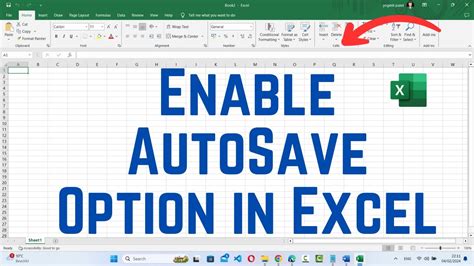 how to enable autosave option in excel youtube