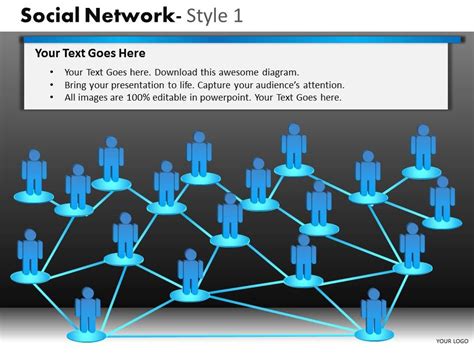 Business Consulting Social Network 3d Men Connected To Each Other