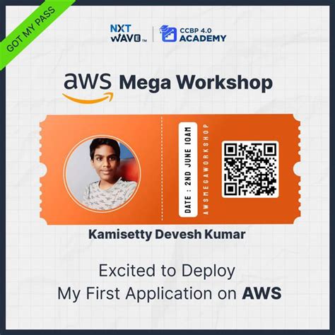 Devesh Kumar On Linkedin Nxtwave Aws Cloudcomputing Techworkshop
