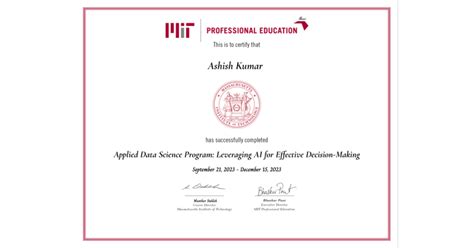 Applied Data Science Program Leveraging Ai For Effective Decision Making Ashish Kumar