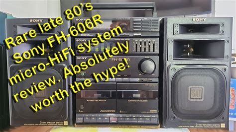 Classic 80s Sony Fh 606r Mini Hifi Review Youtube