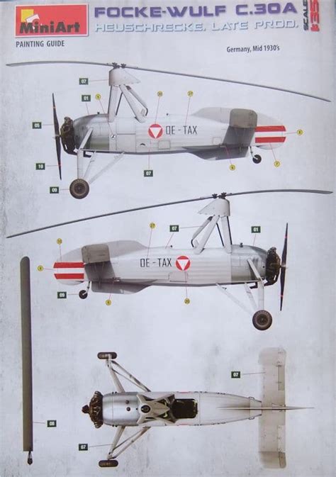 Miniart Focke Wulf C A Heuschrecke Late Production Hobbyzero
