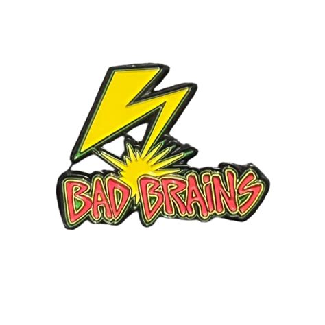 Bad Brains Logo Enamel Pin Naked City Clothing