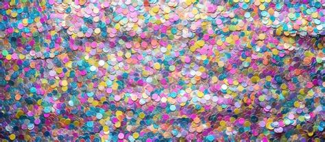 Premium Ai Image A Colorful Sequins Pattern With Circles On It
