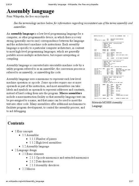 Assembly Language Pdf Assembly Language Instruction Set