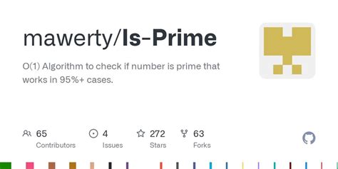 Is Prime O1 Algorithm To Check If Number Is Prime That Works In 95