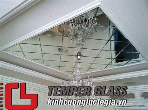 Thi Công Trần Gương Ghép ô Trang Trí Nghệ Thuật Uy Tín