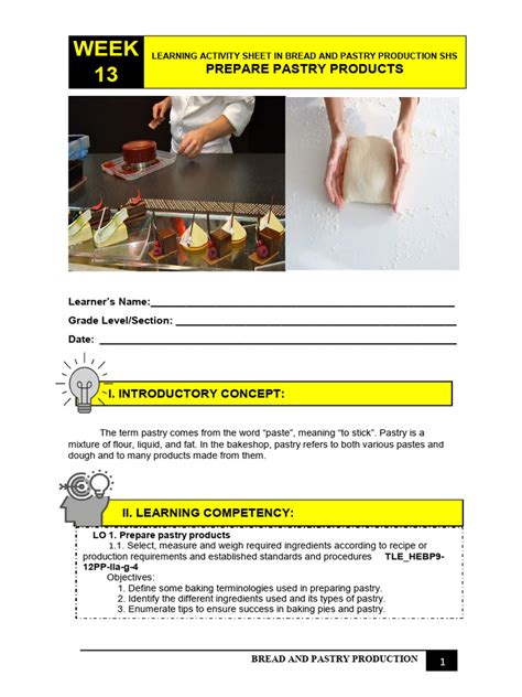 Bpp Las Q1 W13 Pdf Baking Food And Drink