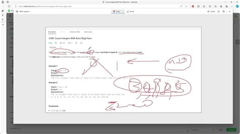leetcode 2180 count integers with even digit sum java youtube