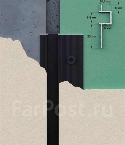 Теневая рейка Декоративно разделительный профиль для стен в наличии Цена 436 60₽ во