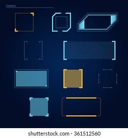 Vector Frames Elements Futuristic Touch Hud Stock Vector Royalty Free 361512560 Shutterstock