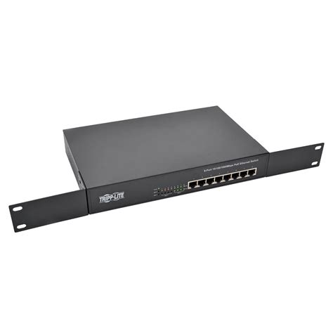 8 Port 10 100 1000 Mbps 1U Desktop Gigabit Ethernet Unmanaged Switch With PoE 140W Eaton